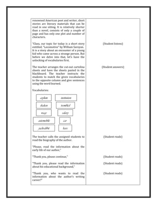 Lesson Plan in British and American Literature | PDF