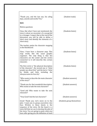 Lesson Plan in British and American Literature | PDF