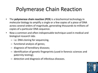 Prep and Modern Bio Techniques | PPTX