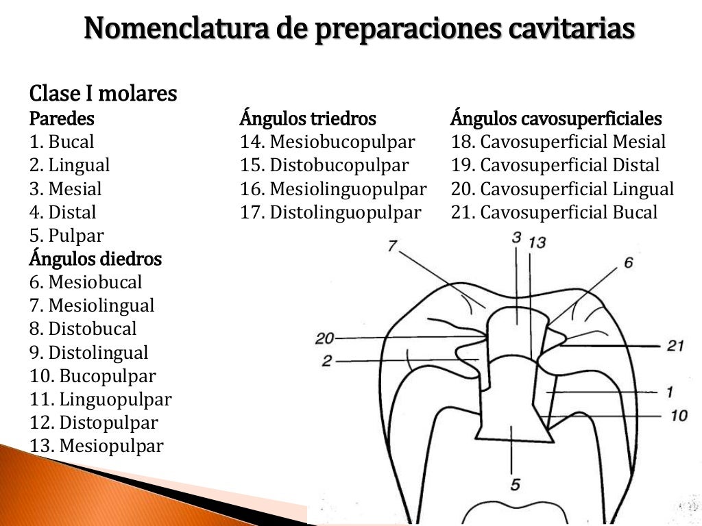 Preparacion de cavidades