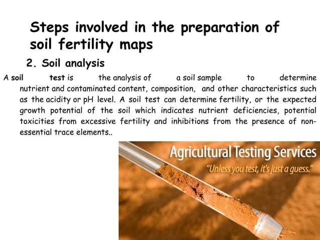 Preparation of soil fertility maps | PPT