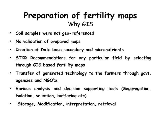 Preparation of soil fertility maps | PPT