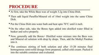 Preparation and Evaluation of Cold Cream.pptx
