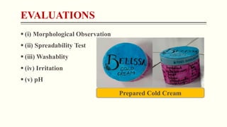 Preparation and Evaluation of Cold Cream: Experiment Findings.pdf ...