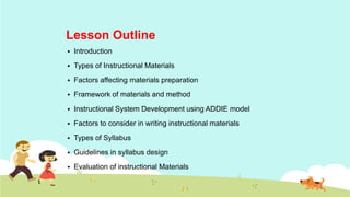 Preparation and Evaluation of Instructional Materials | PDF