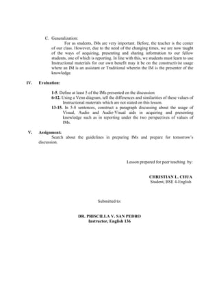 High School English 4- lesson plan | DOCX | Educational Assessment ...