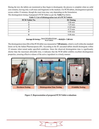 𝐏𝐫𝐞𝐩𝐚𝐫𝐚𝐭𝐢𝐨𝐧 𝐚𝐧𝐝 𝐄𝐯𝐚𝐥𝐮𝐚𝐭𝐢𝐨𝐧 𝐏𝐚𝐫𝐚𝐦𝐞𝐭𝐞𝐫𝐬 𝐨𝐟 𝐏𝐂𝐌 𝐓𝐚𝐛𝐥𝐞𝐭𝐬 ( Industrial ...