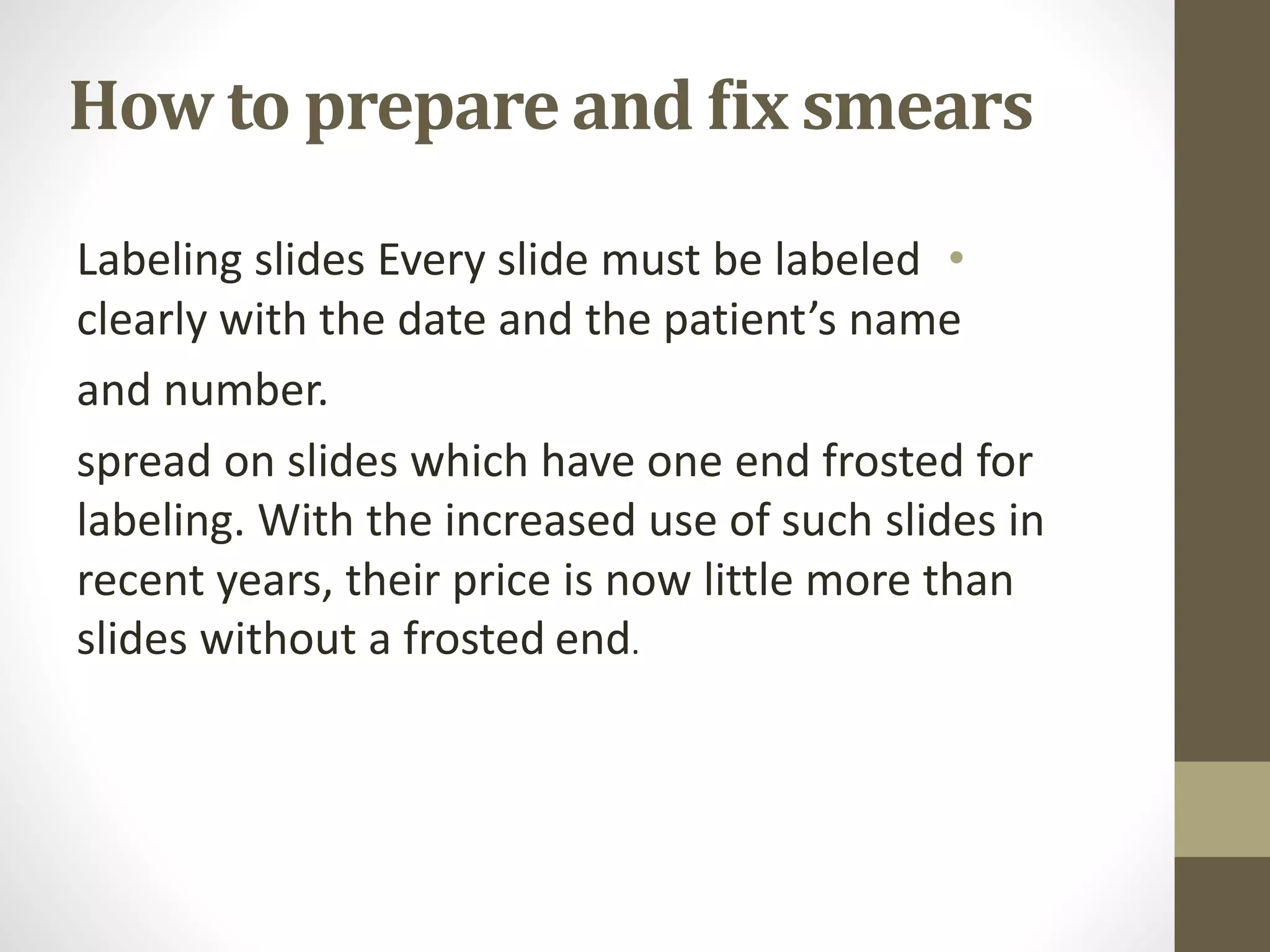 Preparation and fixation of bacteria smears.pptx
