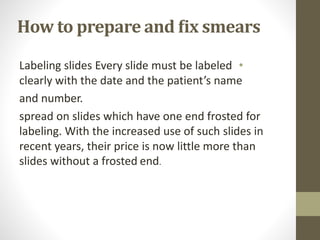 Preparation and fixation of bacteria smears.pptx