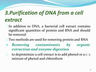 Preparation and isolation of genomic | PPTX
