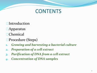 Preparation and isolation of genomic | PPTX