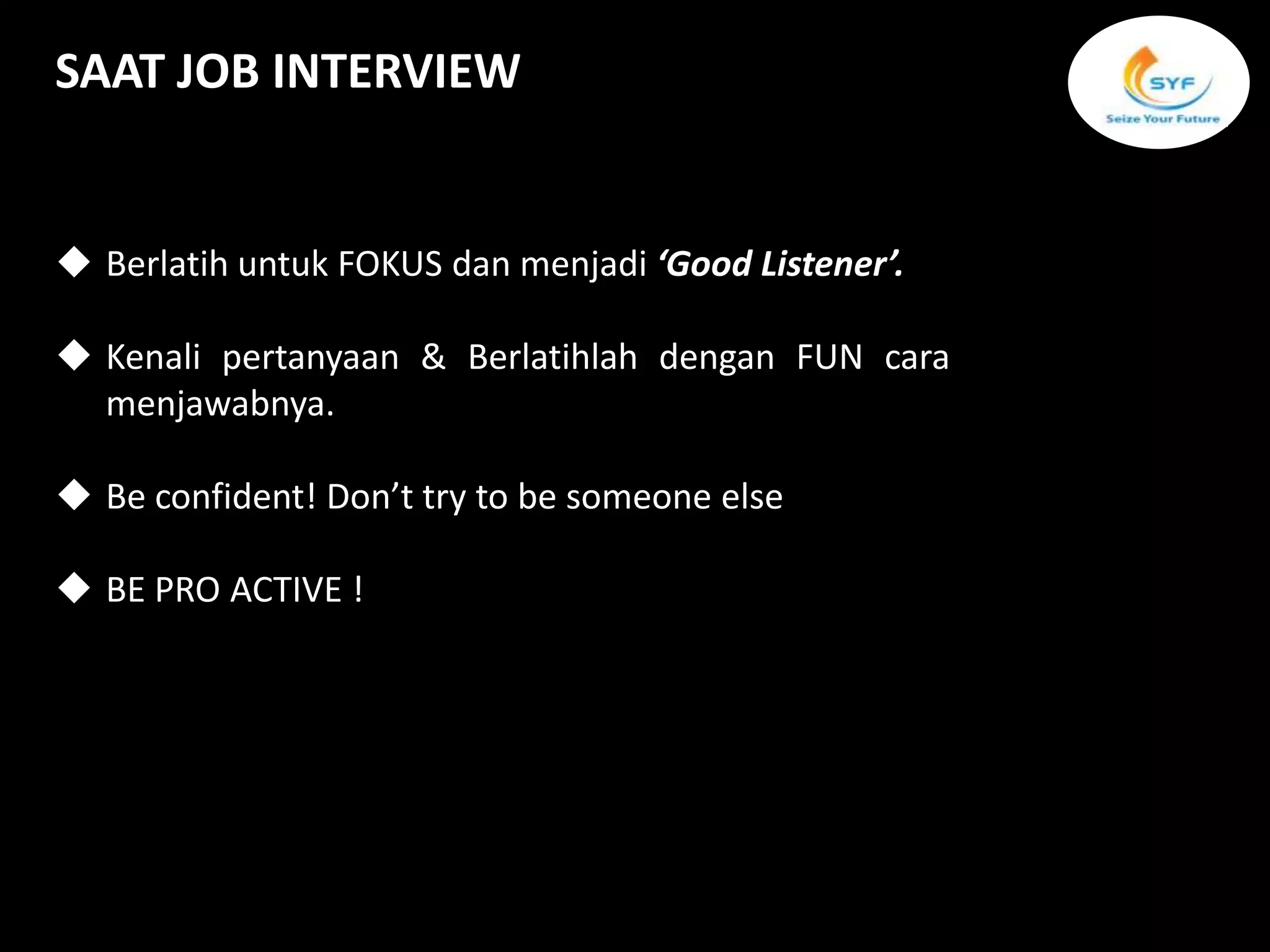 Preparation and Job Interview | PPT