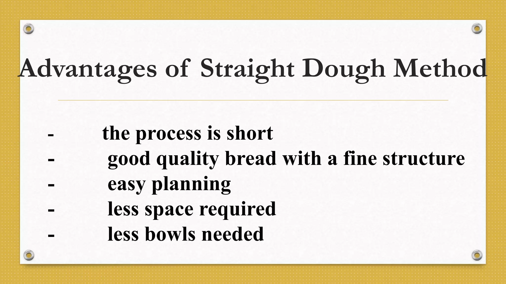 Preparation and Mixing of Sponge Dough and Straight | PPTX