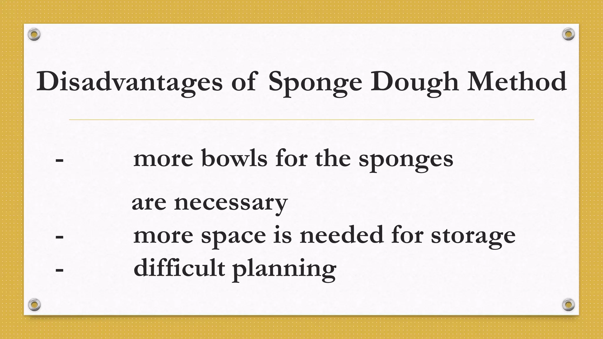 Preparation and Mixing of Sponge Dough and Straight | PPTX