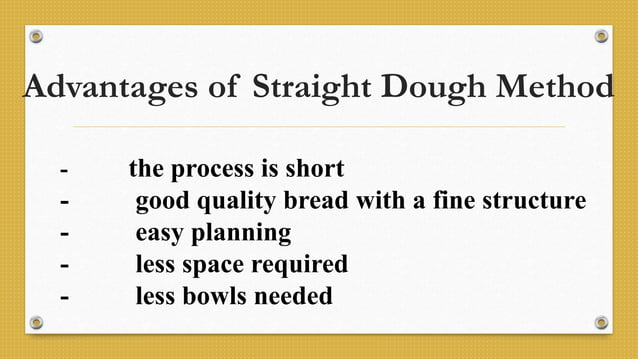 Preparation and Mixing of Sponge Dough and Straight | PPTX