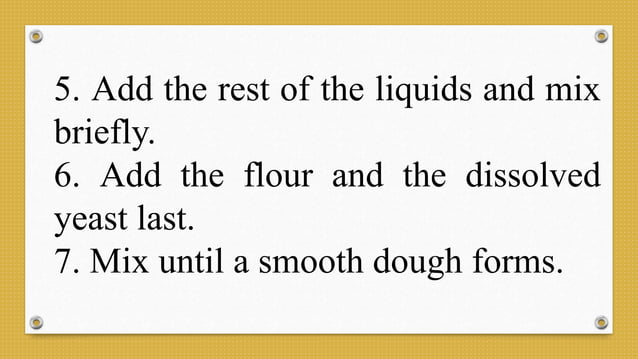 Preparation and Mixing of Sponge Dough and Straight | PPTX