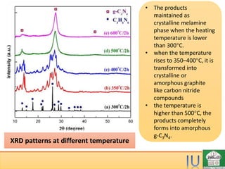 Preparation and photocatalytic properties of g c3 n4 | PPTX