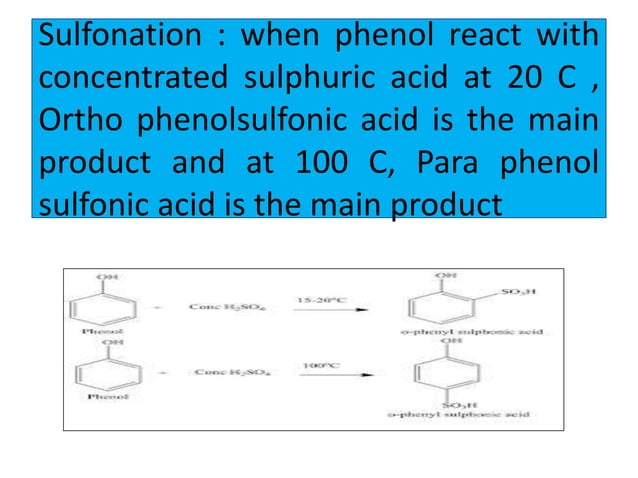 Preparation and reaction of phenol | PPTX | Chemistry | Science