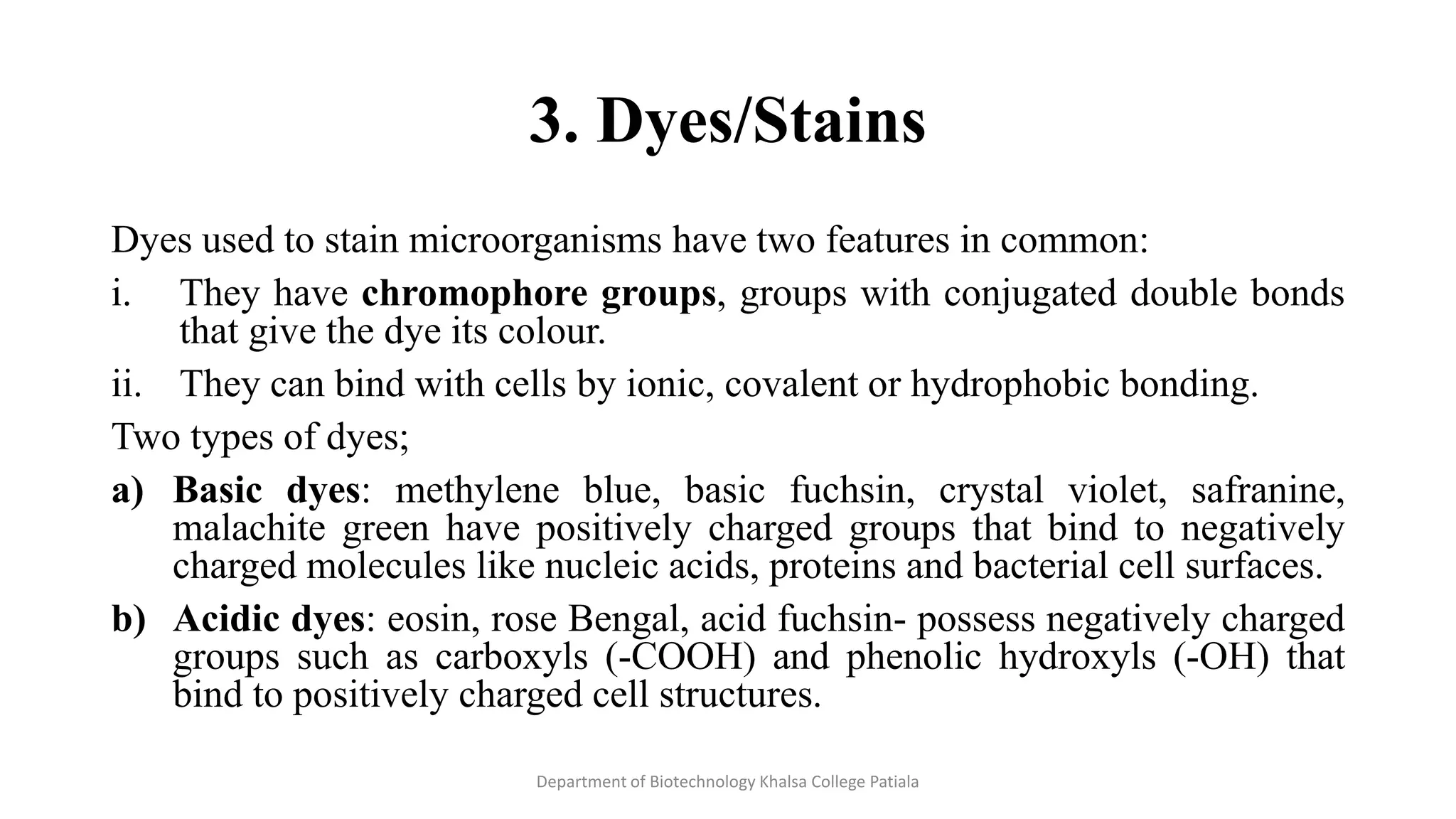 Preparation and staining of specimens for microscopy | PDF