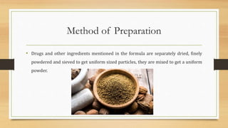 PREPARATION AND STANDARDIZATION OF AYURVEDIC FORMULATIONS.pptx