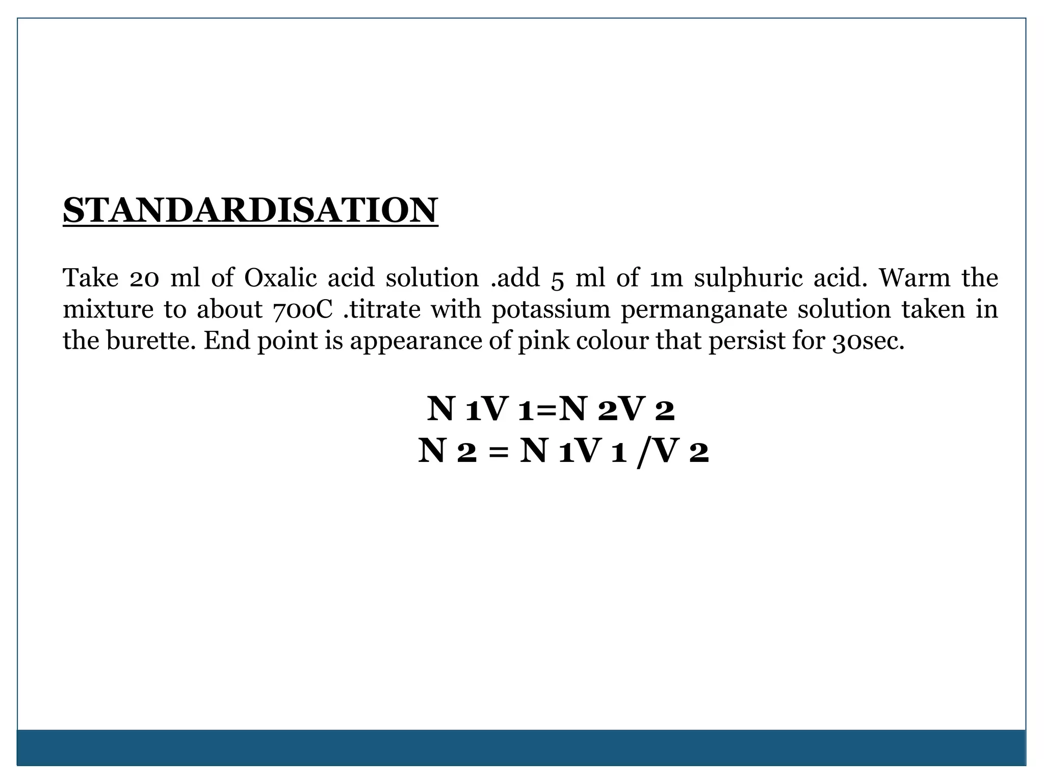 Preparation and standardization of various molar and normal solutions | PPTX