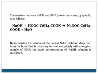 Preparation and standardization of various molar and normal solutions ...