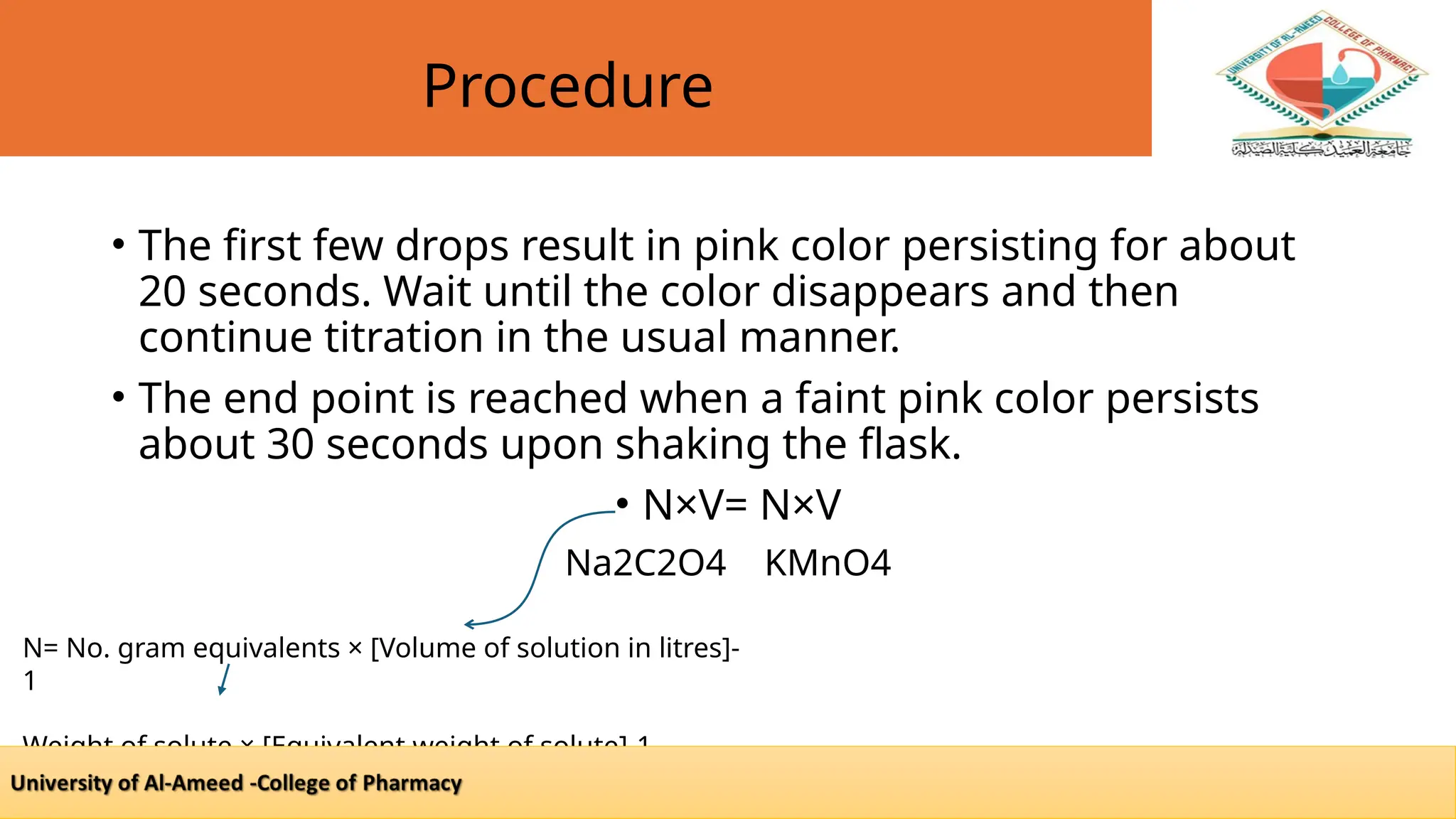preparation and standarization of 0.1N KMno4.pptx