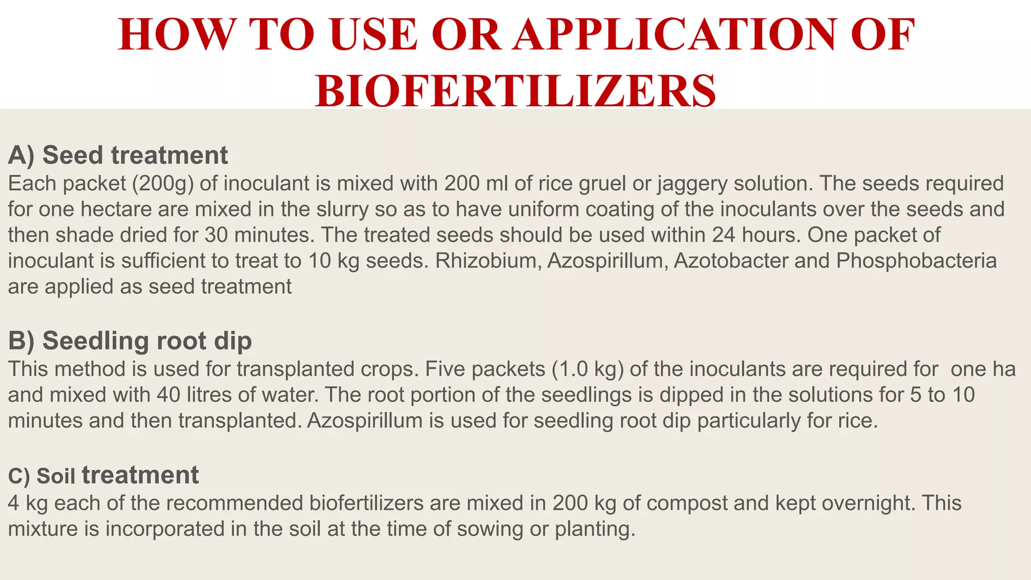 Preparation and uses of vermicompost and biofertilizers | PPTX