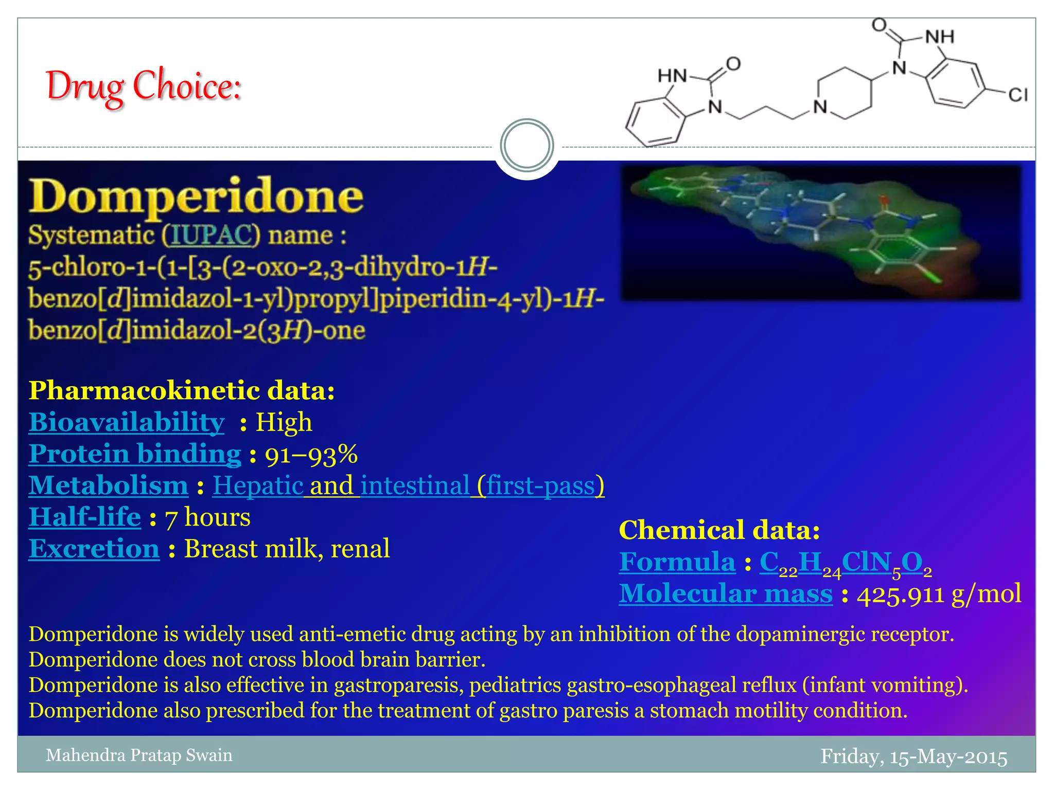 Preparation by solubility enhancement of domperidone oro dispersible ...