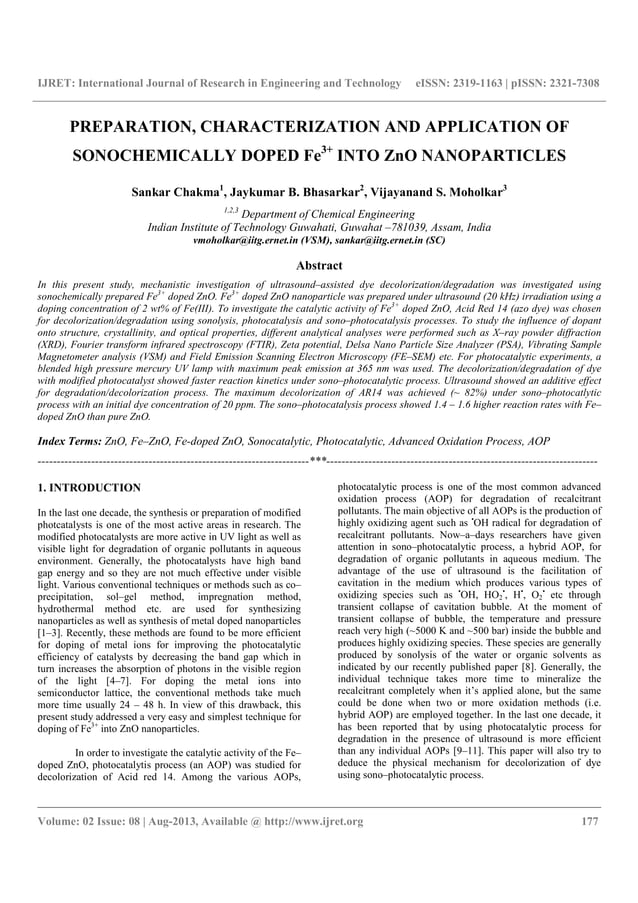 Preparation Characterization And Application Of Pdf