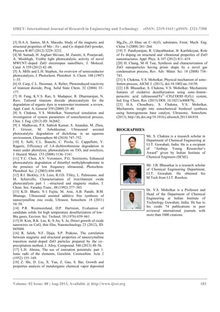 Preparation, characterization and application of | PDF