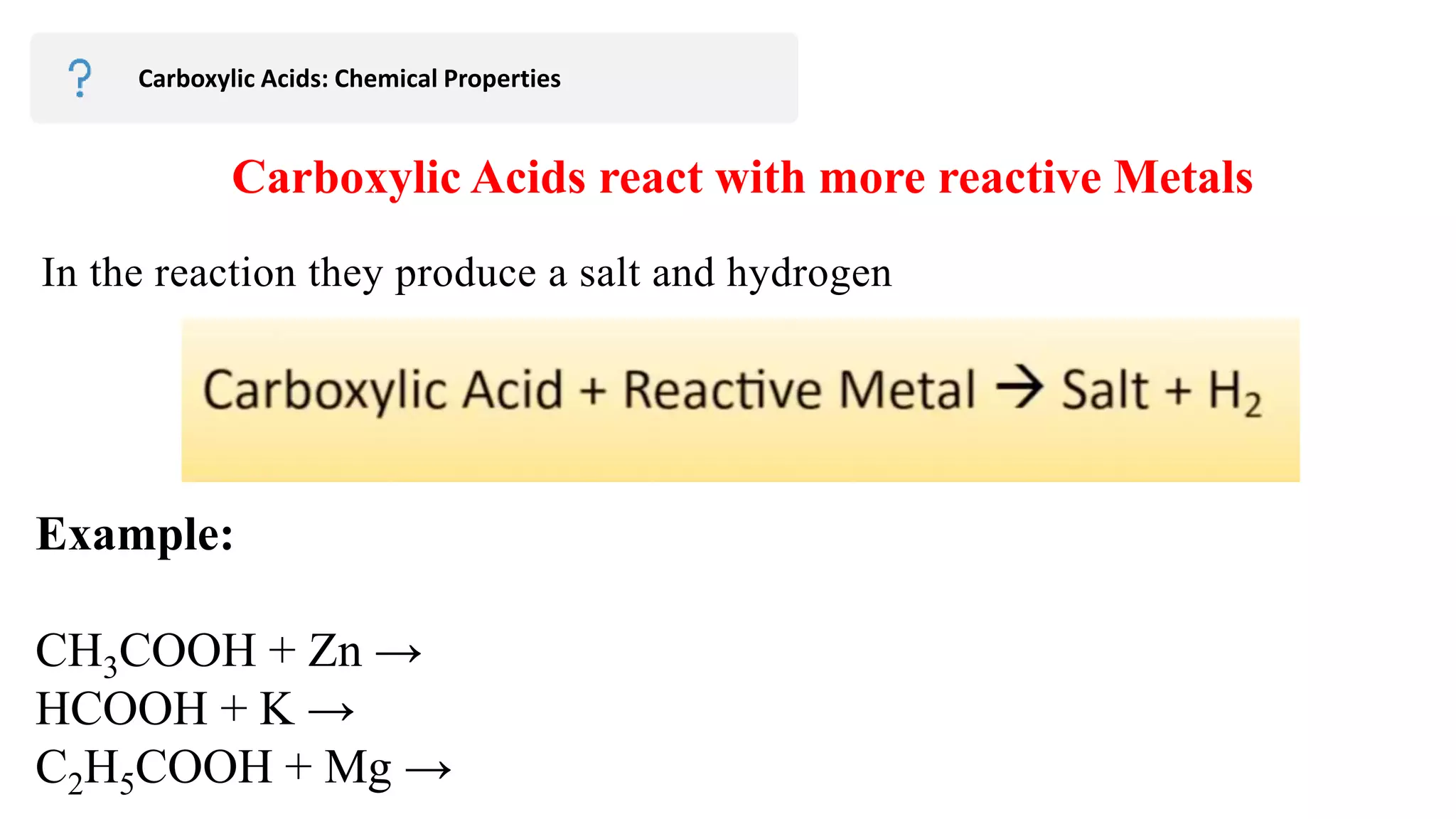 Preparation and Chemical Properties of Carboxylic Acids | PPTX