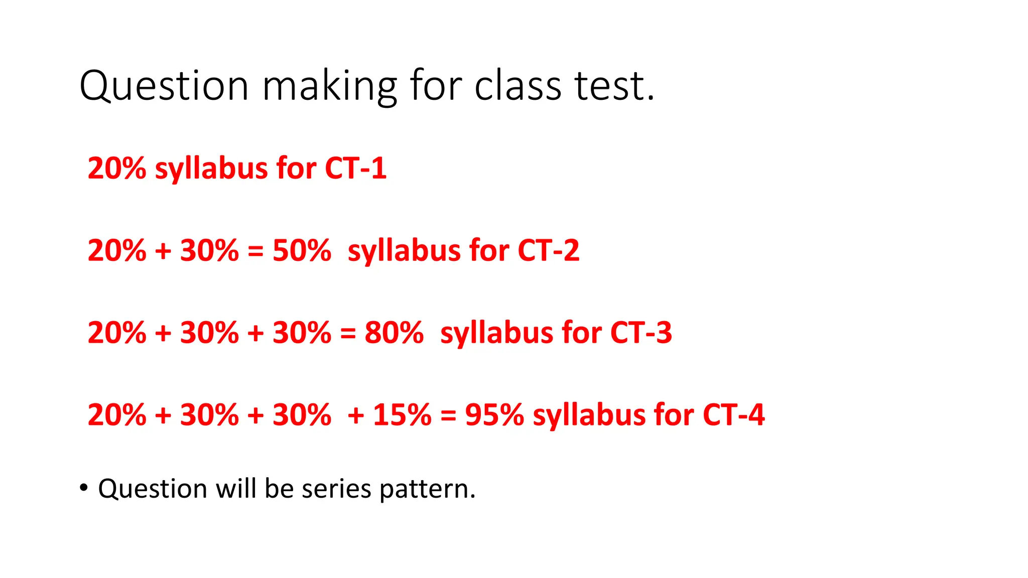 Preparation for a class & Exam sample report | PPTX | Standardized ...