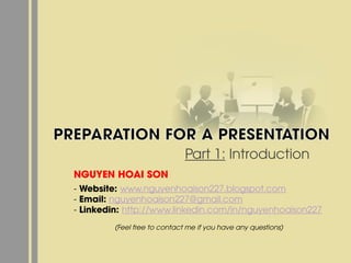 [ENGLISH] Preparation for a presentation - Part 1 | PDF