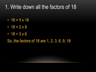Preparation for checkpoint math 1 di ght | PPTX