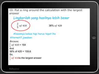 Preparation for checkpoint math paper 2 | PPTX