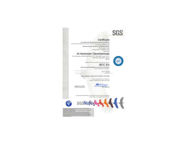 Preparation your company for ISCC certificate profile and paste ...