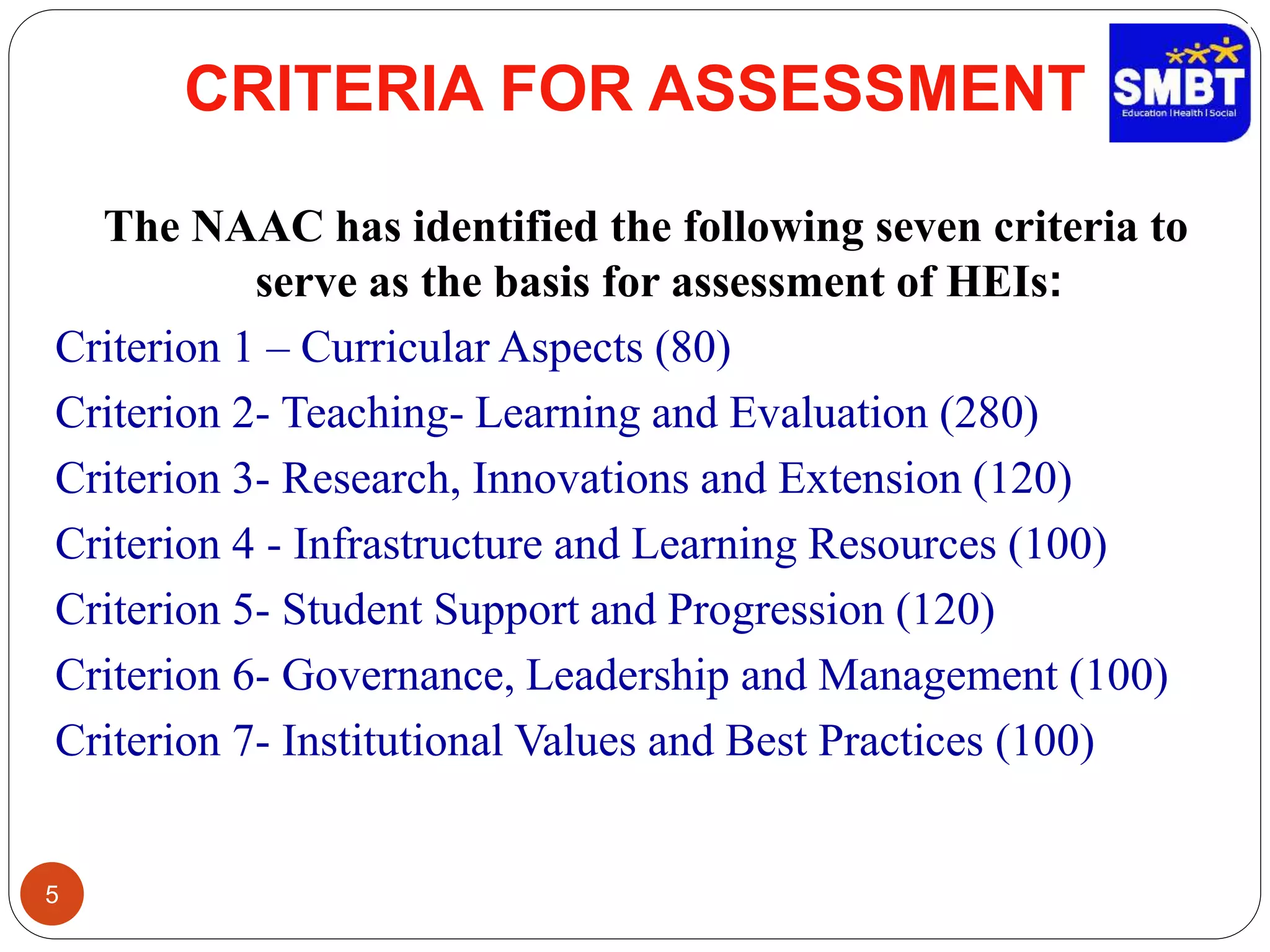 Preparation for NAAC accreditation | PPT