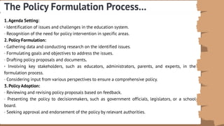 Preparation for Policy Formulation, Data on Educational Personnel ...