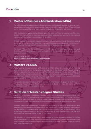 Guide to International Master's Programmes Admission | PDF