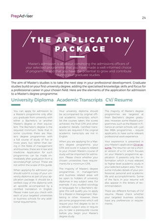 Guide to International Master's Programmes Admission | PDF