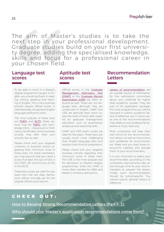 Guide to International Master's Programmes Admission | PDF