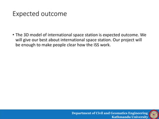 Preparation of 3 d model of international space station | PPT