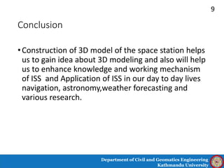 Preparation of 3 d model of international space station | PPT