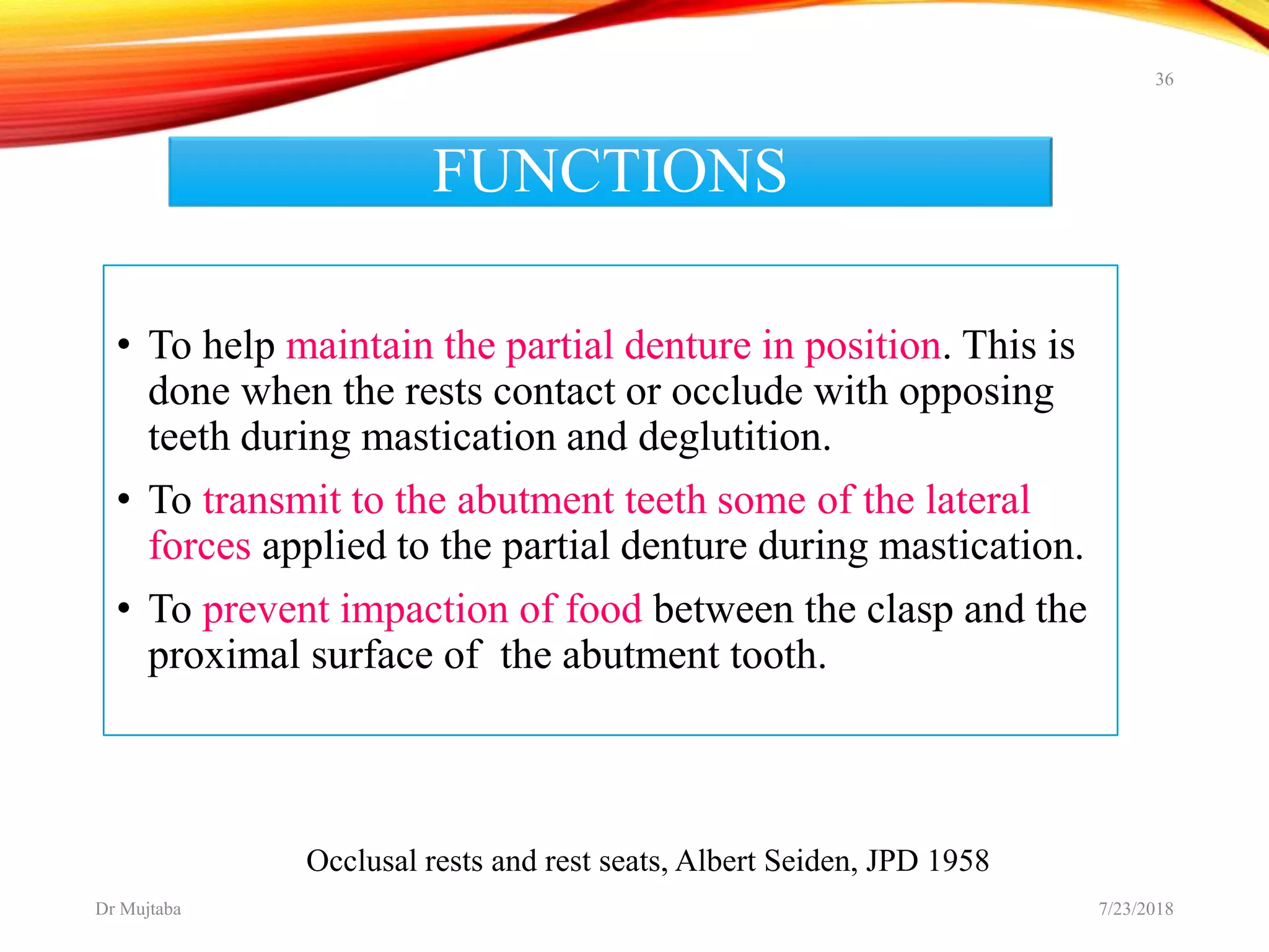 Preparation of abutment teeth | PPTX