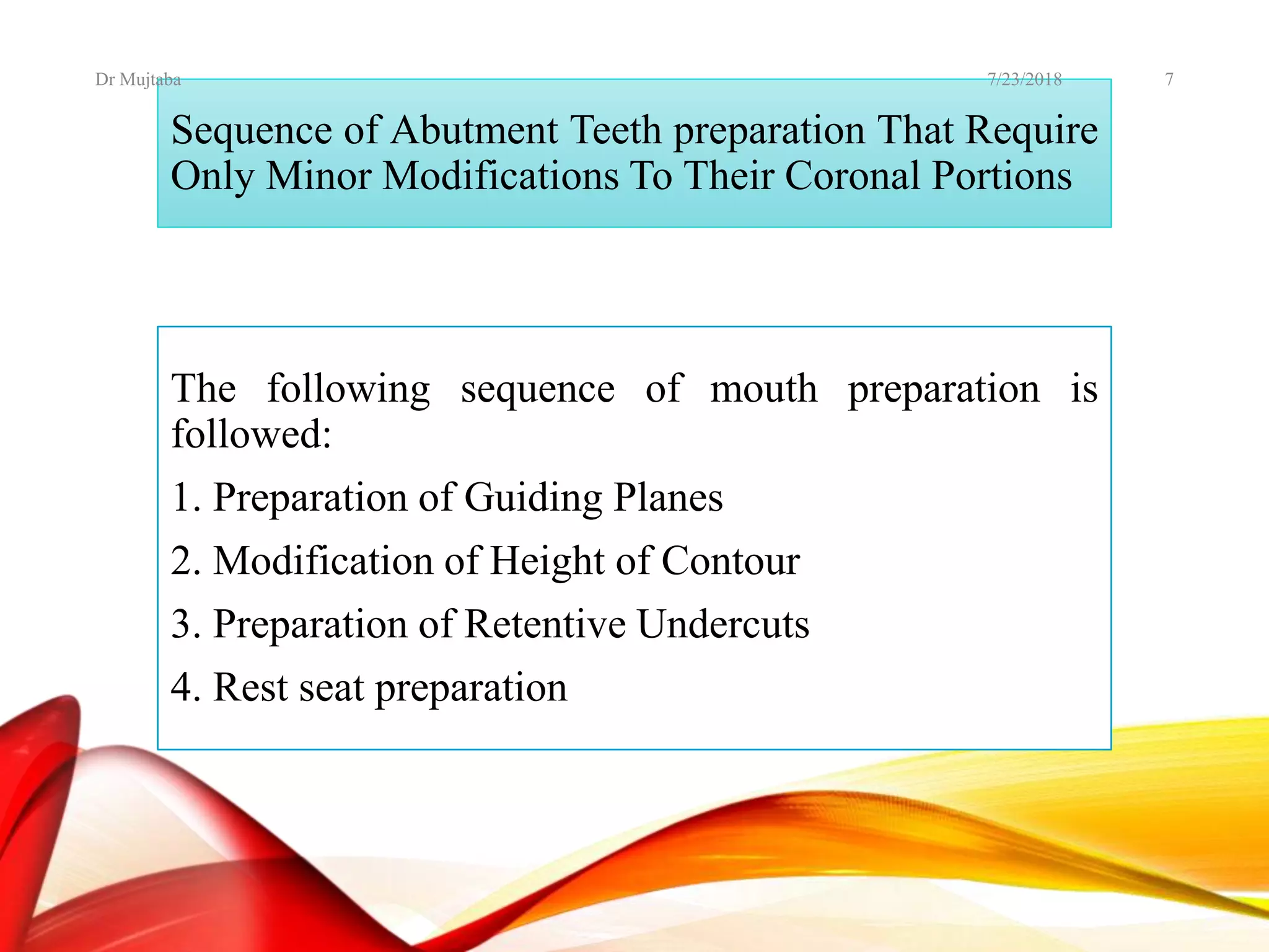 Preparation of abutment teeth | PPT
