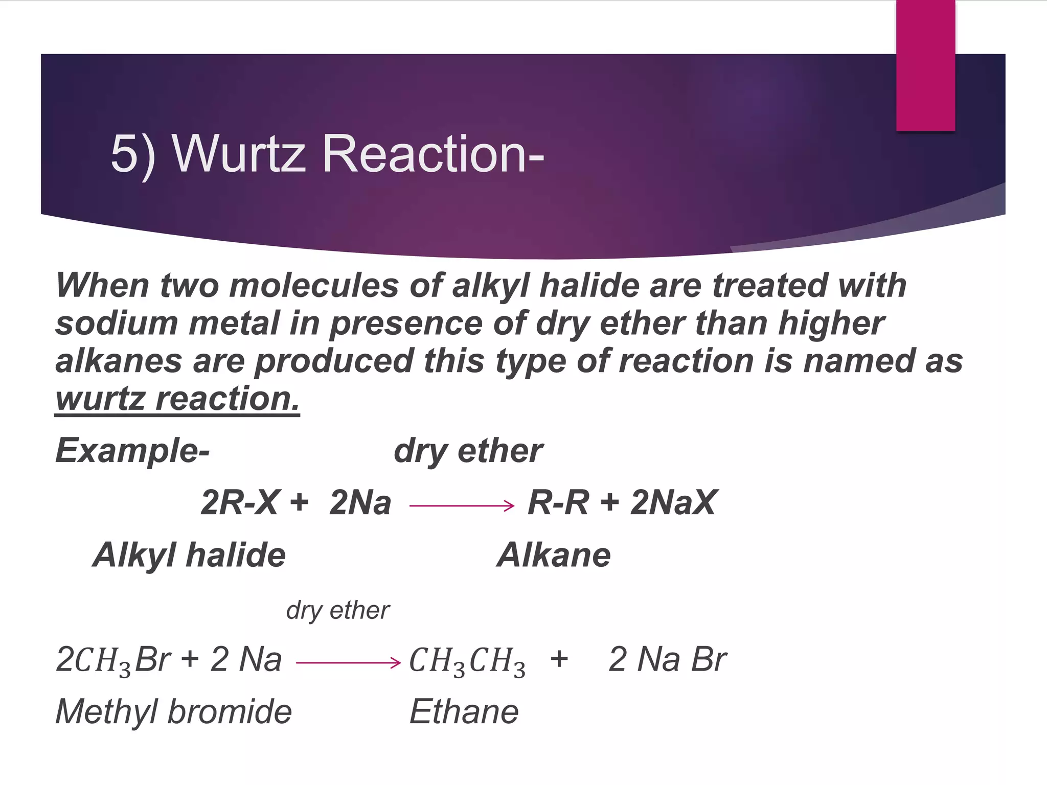 Preparation of alkanes. | PPTX