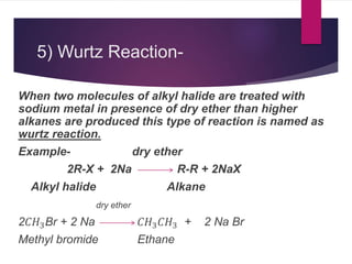 Preparation of alkanes. | PPTX