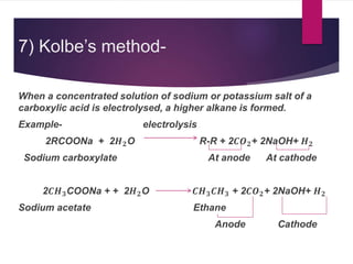Preparation of alkanes. | PPTX