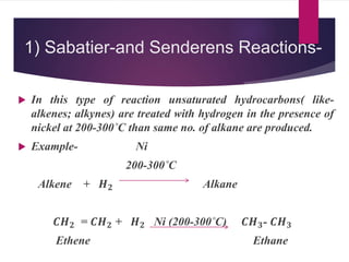 Preparation of alkanes. | PPTX